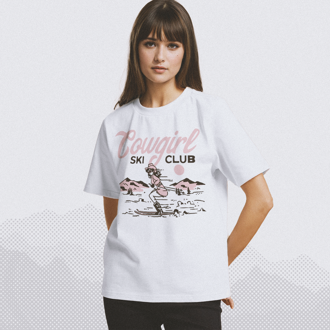 Shop Trendy Ski T-Shirts & Cool Cowgirl Graphic Tees – Cowboy Ski Club